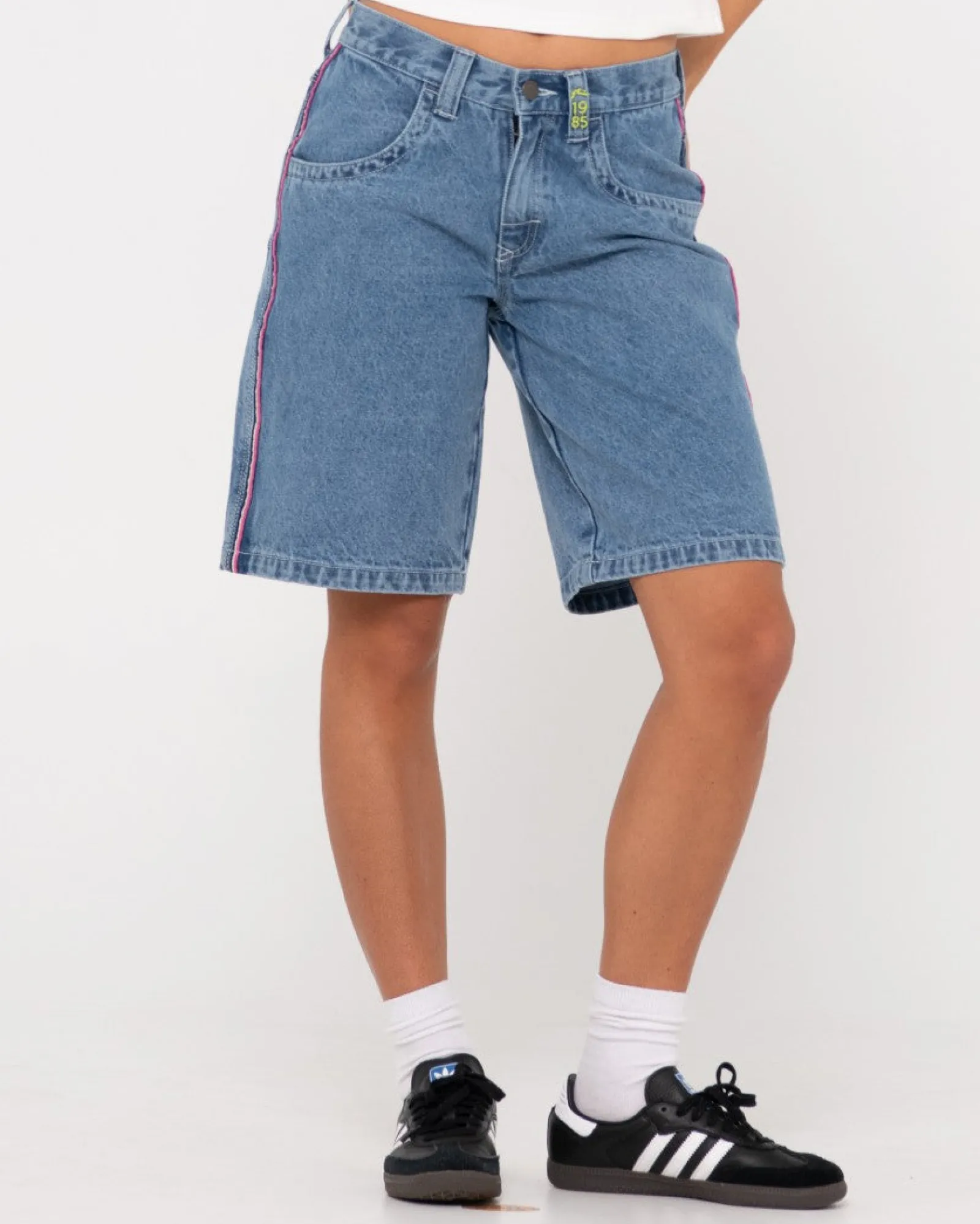 Rusty Flip Mommy Low Rise Baggy Jort | Womens Jorts - Rusty Australia
