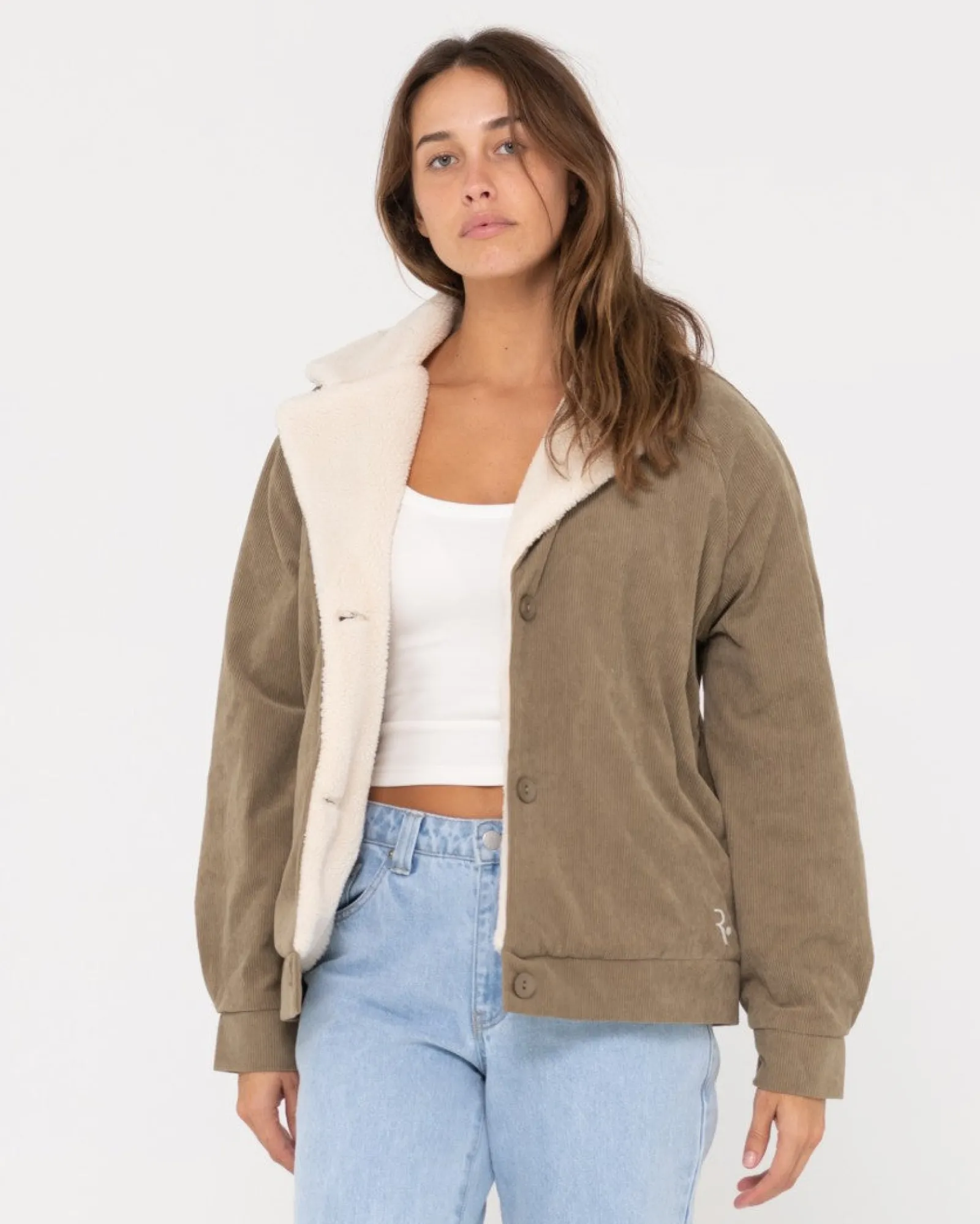 Rusty The Secret Relaxed Fit Cord Jacket | Womens Jackets - Rusty Australia